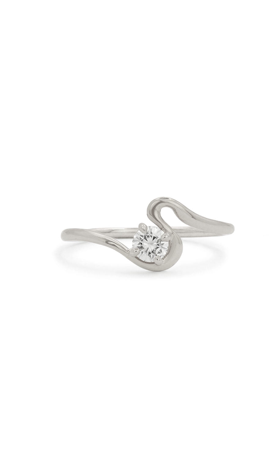 Romulus, Single Diamond Twin Flame Ring – Faeber Studio